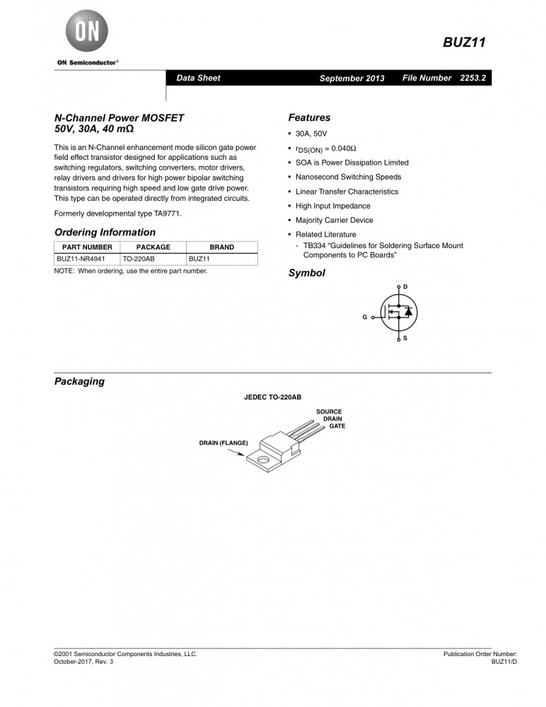 BUZ11 datasheet page 2