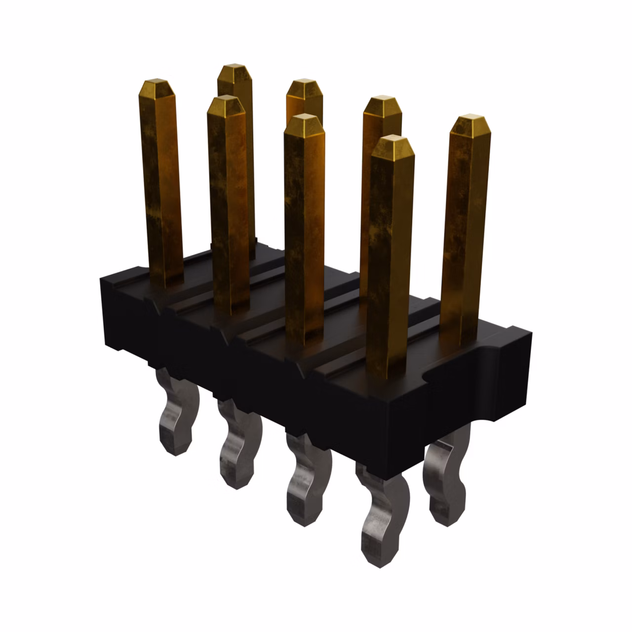 2.00mm Pitch Milli-Grid Straddle Mount Header, 8 Circuits, 0.38µm Gold (Au) Selective Plating, Lead-Free for sale
