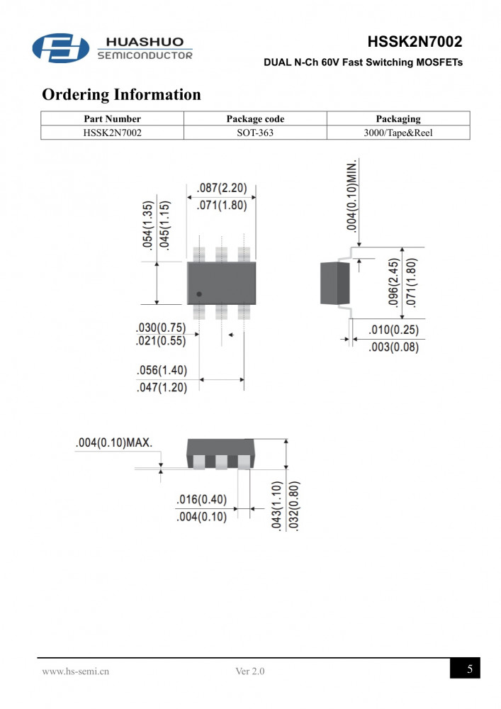 HSSK2N7002 datasheet page 5