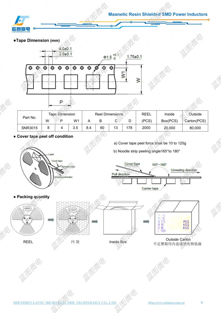 SNR3015 datasheet page 4
