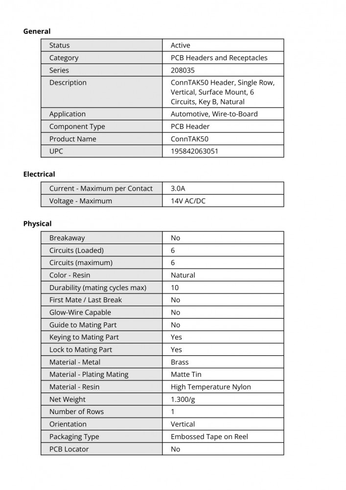 Product technical document image, page 2