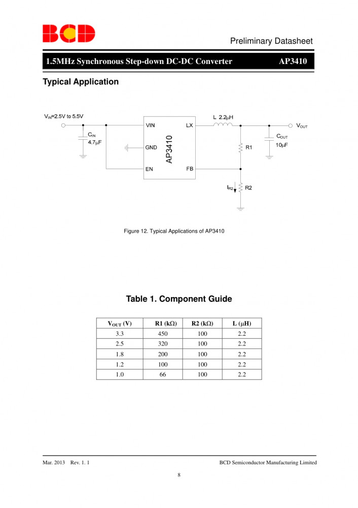 AP3410 datasheet page 8