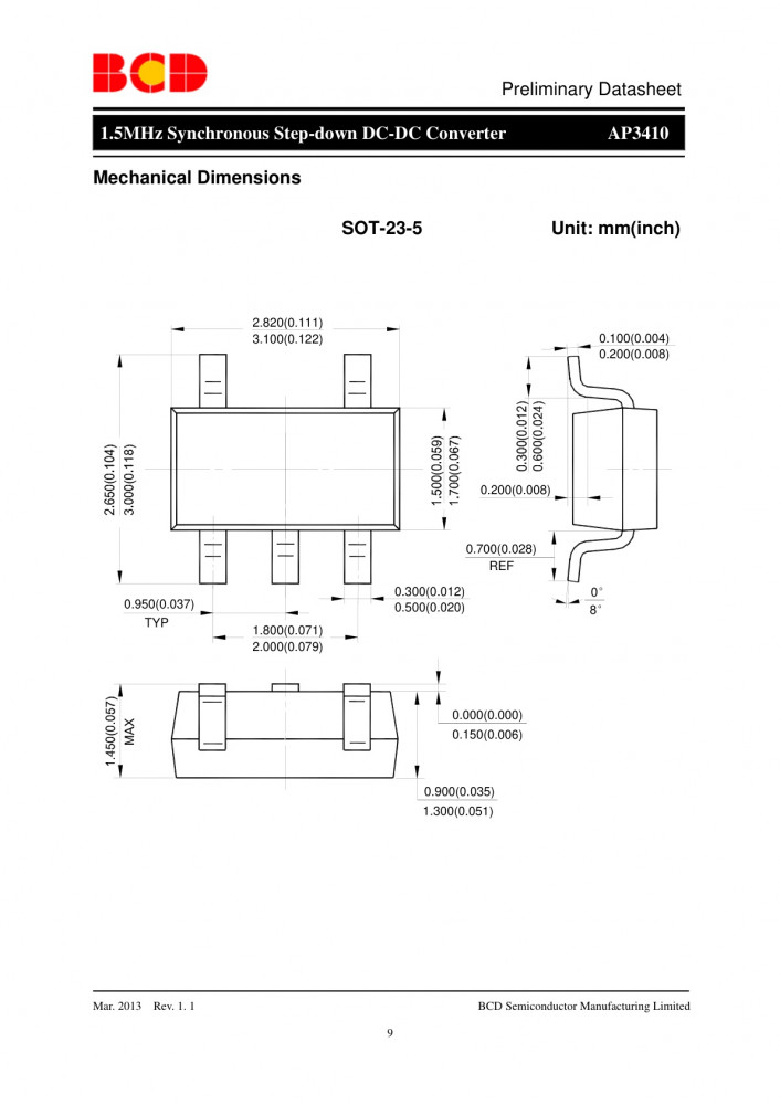 AP3410 datasheet page 9