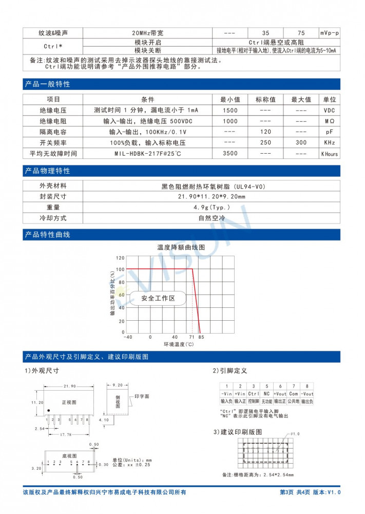 EVISUN WRA0524S-3WR2 datasheet page 3