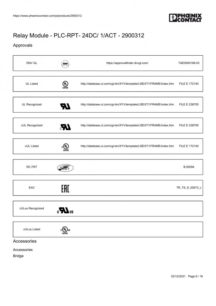 Phoenix Contact 2900312 document page 6