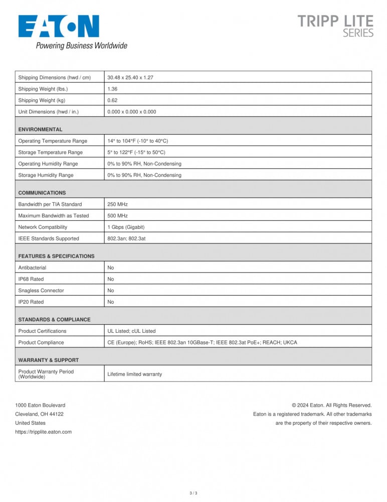 N200-050-YW technical document page 3