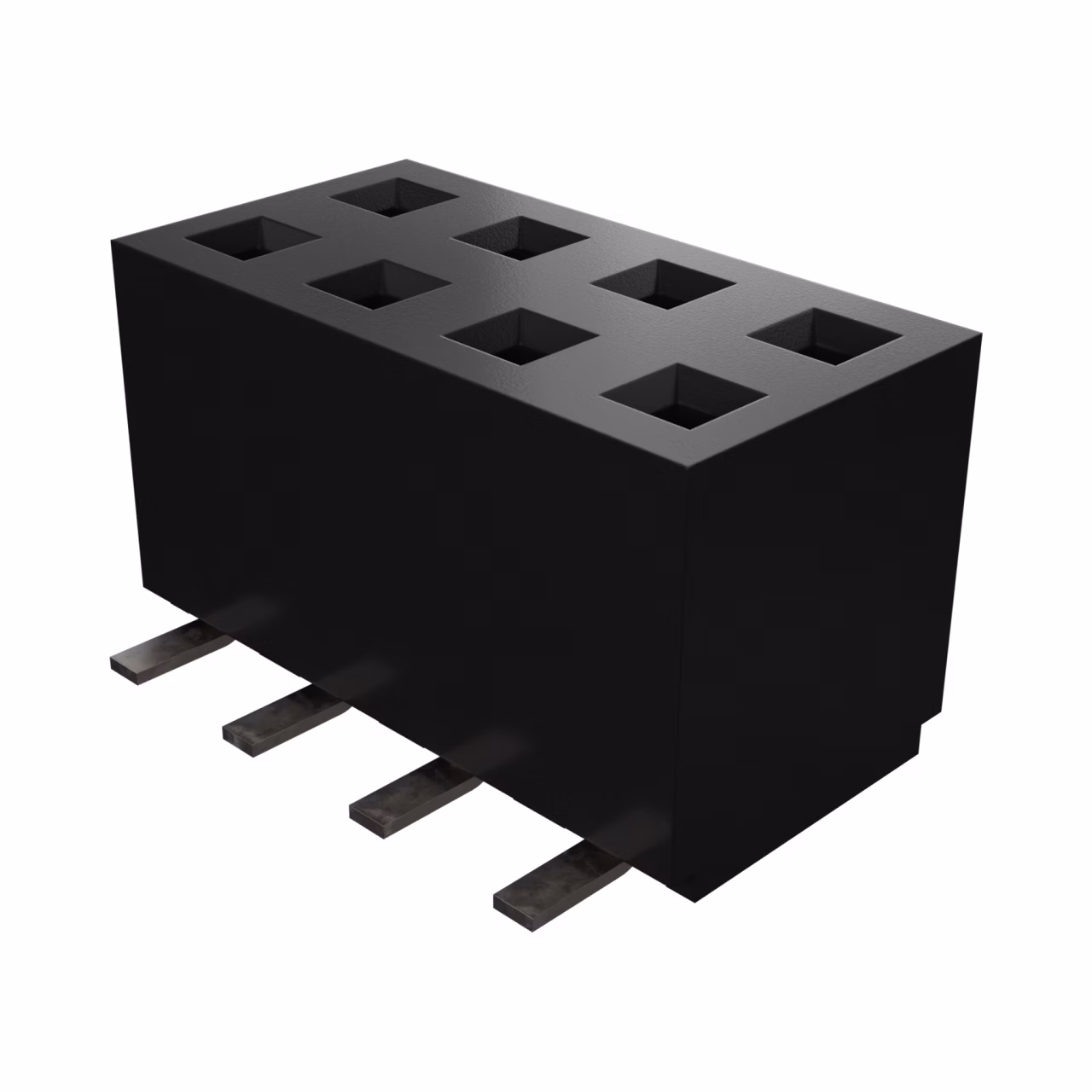 2.00mm Pitch Milli-Grid Receptacle, Surface Mount, Top Entry, 0.38µm Gold (Au) Plating, with Locating Pegs, 8 Circuits, Lead-Free, Tube for sale