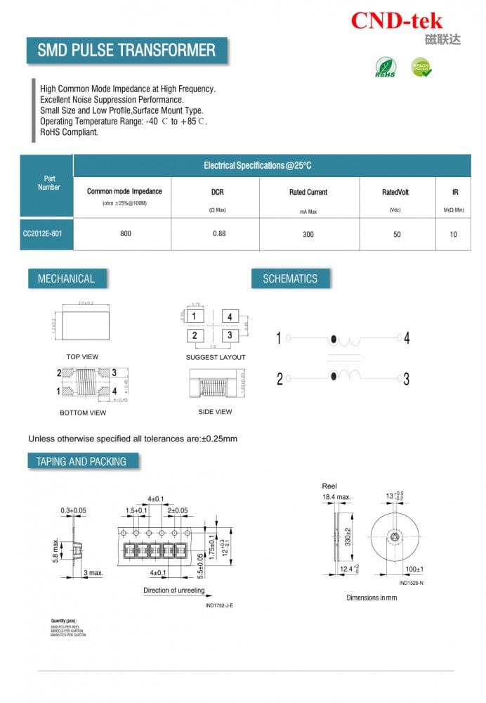 CC2012E-801 technical document page
