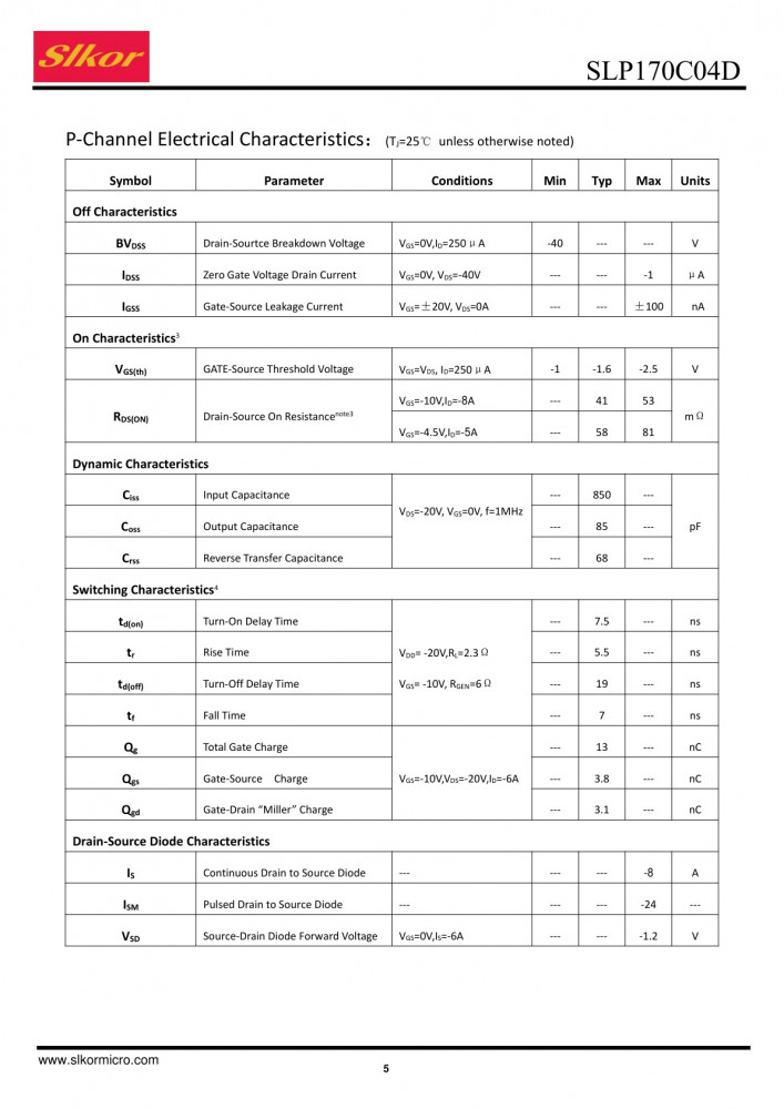 SLP170C04D datasheet page 5