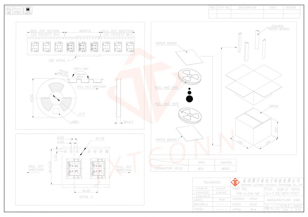 TYPE-C-019-16P manufacture drawing page 3