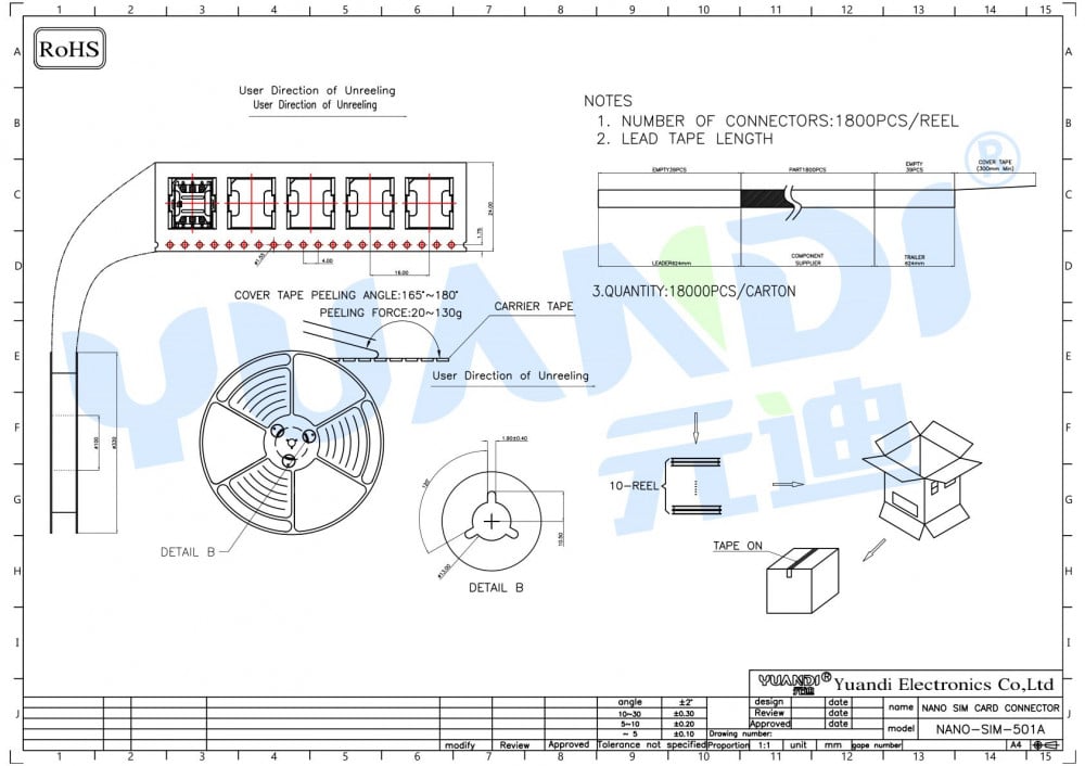 NANO-SIM-501A technical drawing page 2
