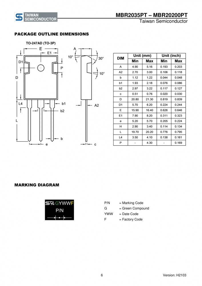 MBR20200PT datasheet page 6