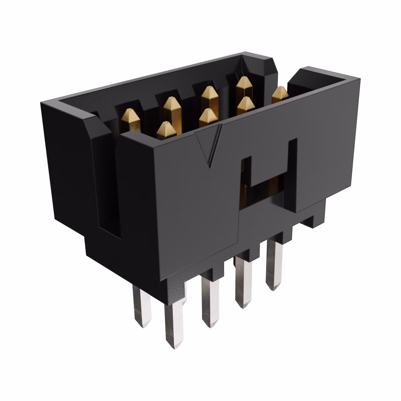 2.00mm Pitch, Milli-Grid PCB Header, Dual Row, Vertical, Through Hole, Shrouded, 8 Circuits, 0.38µm Gold (Au) Plating, 3.50mm Tail Length, Dual Side Slots, Center Friction Lock, with Peg, Tube for sale