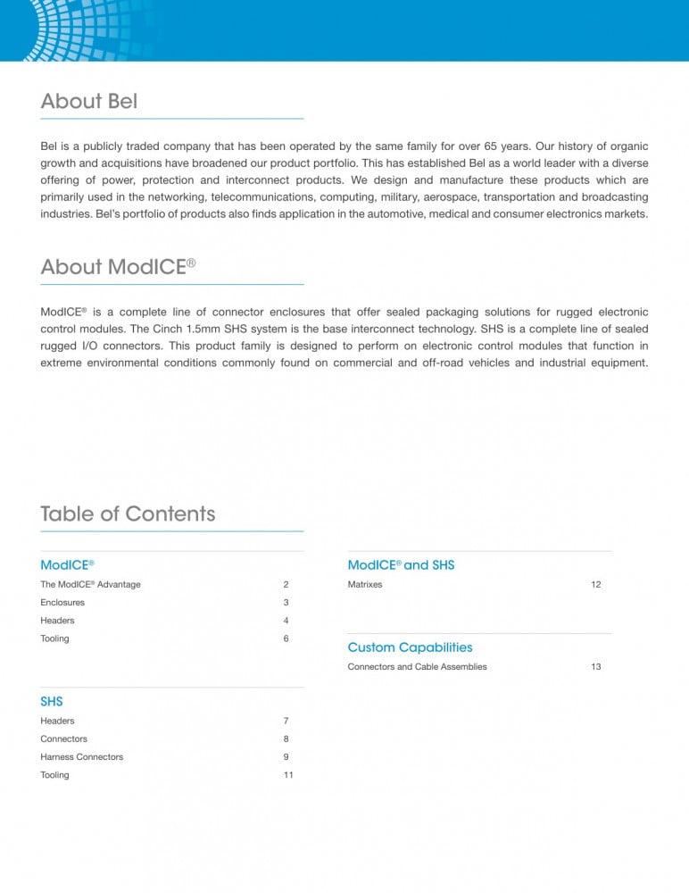 CINCH ModICE technical document page 2