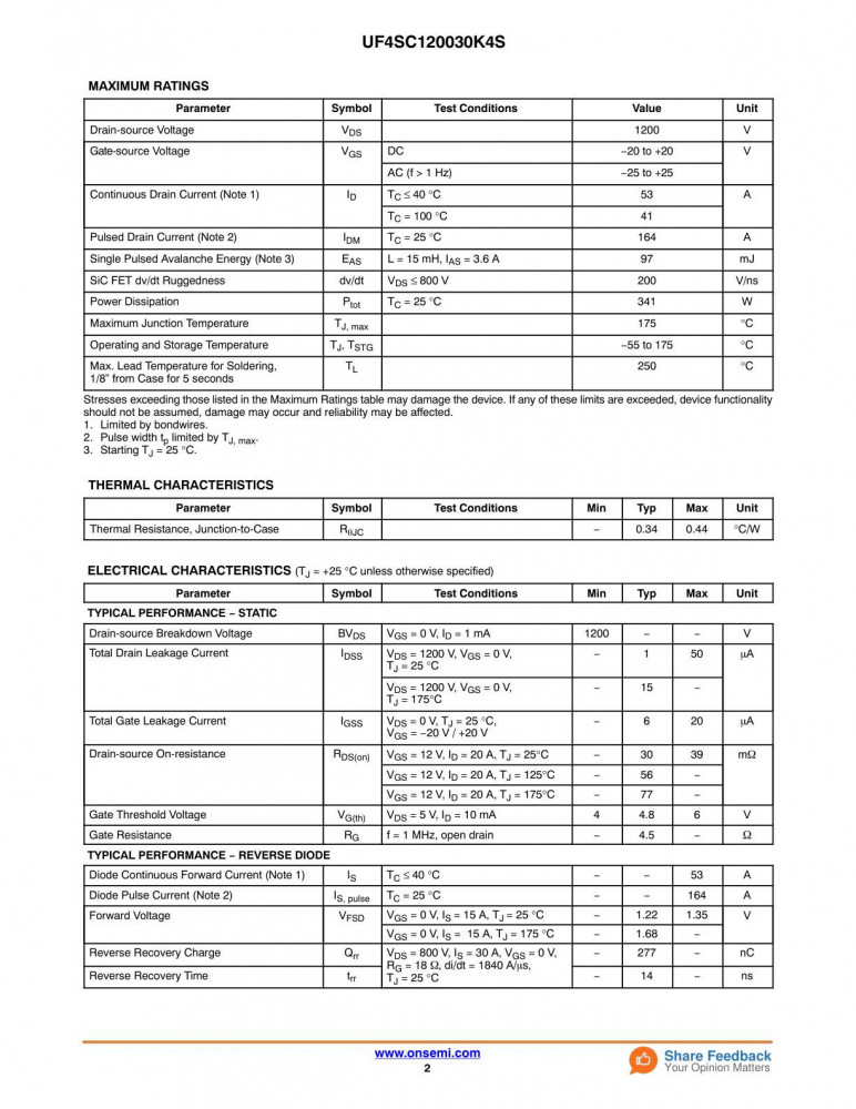 UF4SC120030K4S datasheet page 2