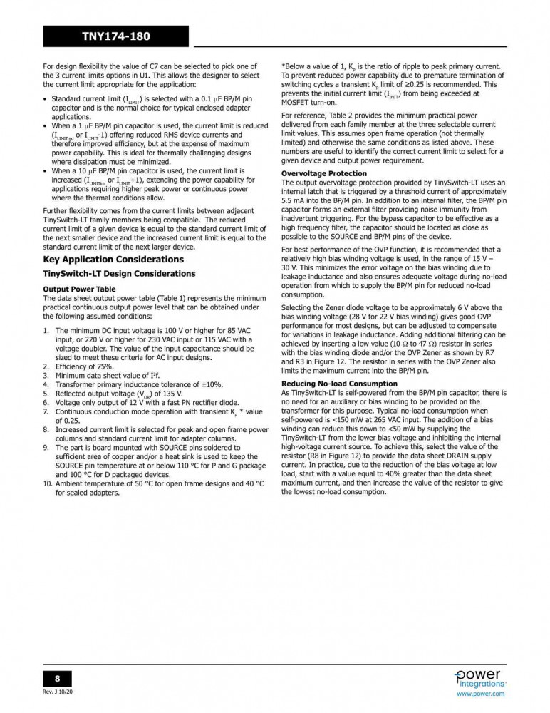 TNY177DG-TL technical document page 8