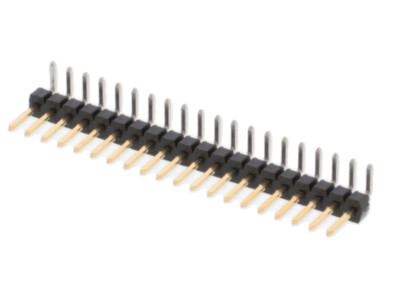 C-Grid III PCB Header, 2.54mm Pitch, Through Hole, Single Row, Right-Angle, 5 Circuits, 0.38µm Gold (Au) Plating