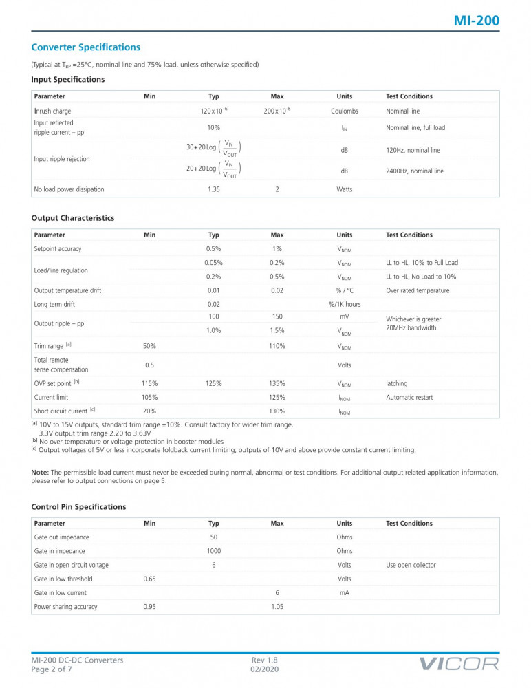 MI-222-MW technical document page 2