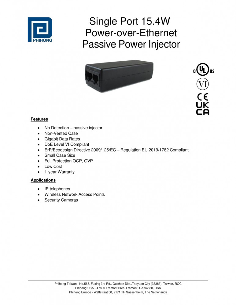 POE15M-560-R datasheet page 1
