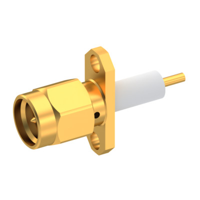 SMA / ADJUST. 2 HOLE FLANGE PLUG RECEPTACLE WITH CYLINDRICAL CONTACT for sale