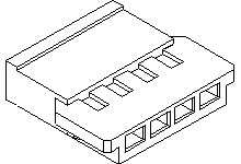 5.84mm Pitch MX150L Vertical PCB Header, Dual Row, Standard Profile, Tin Plated, 12 Circuits