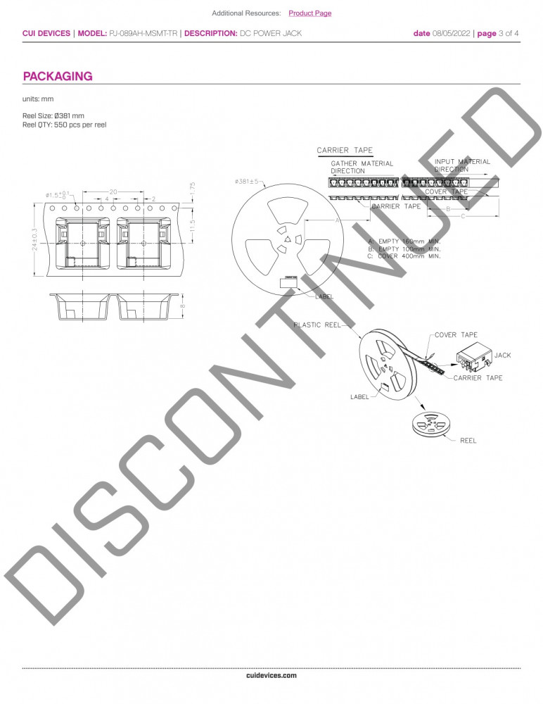 PJ-089AH-MSMT-TR datasheet page 3