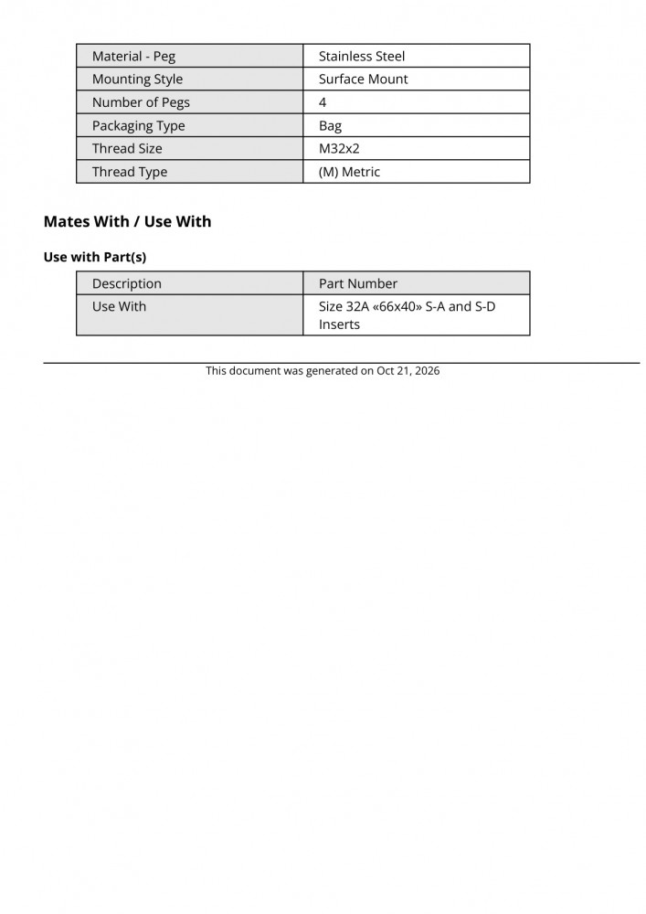 Technical document page 3 for product 936014098