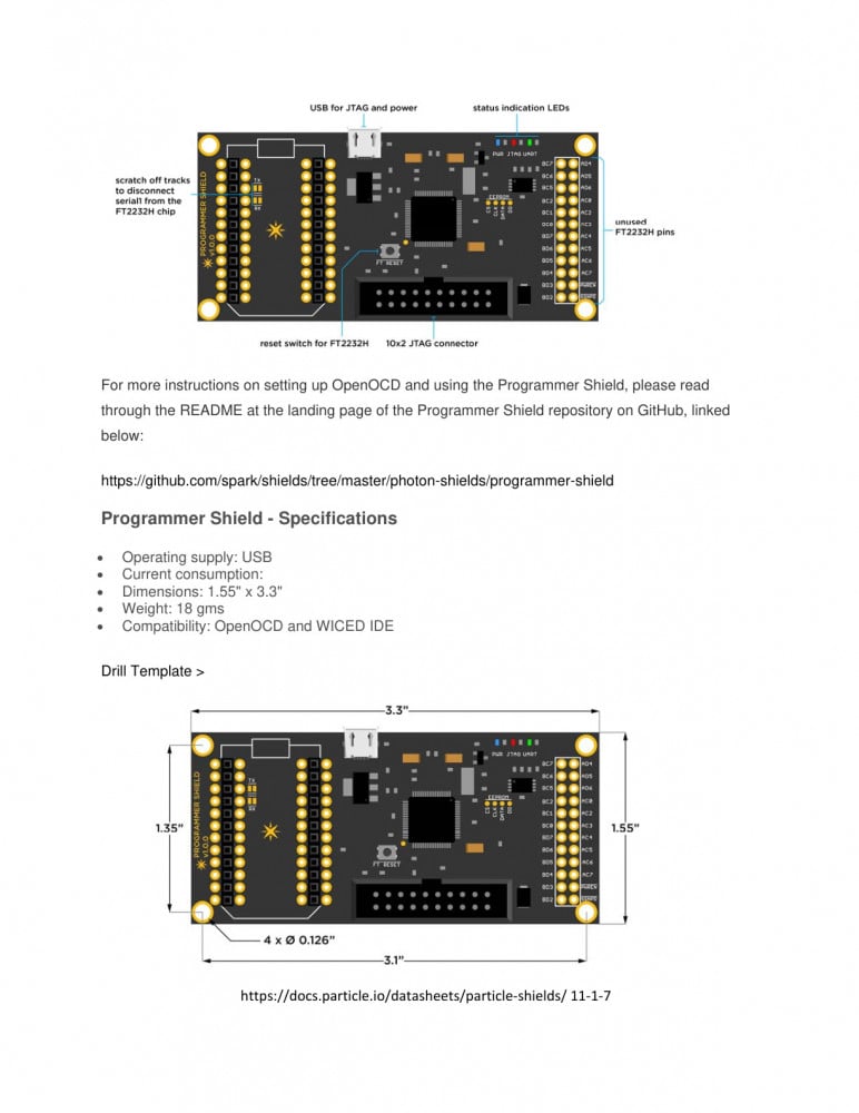 Particle PROGSHIELD documentation page 2