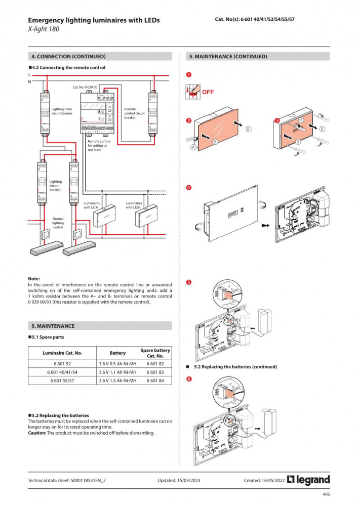 Legrand emergency lighting document page 4