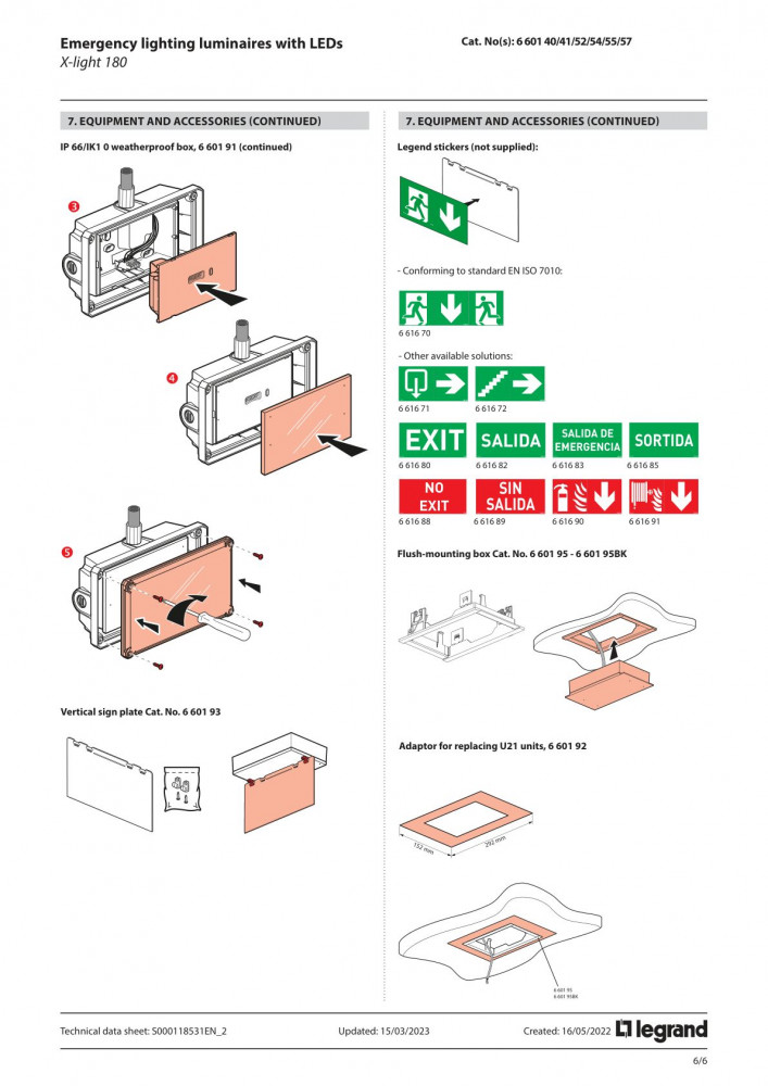Legrand emergency lighting document page 6