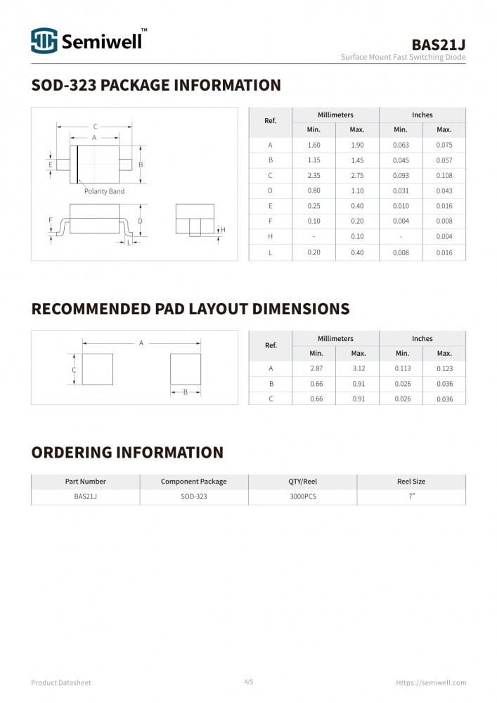 BAS21J datasheet page 4