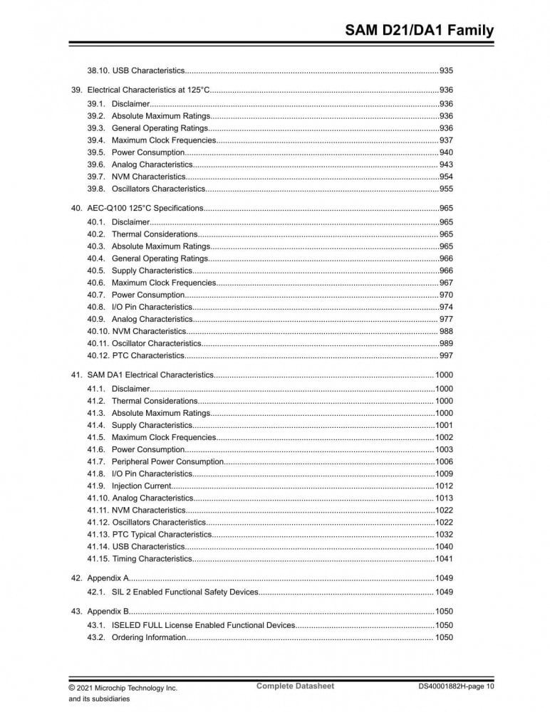 ATSAMD21-XPRO documentation page 10