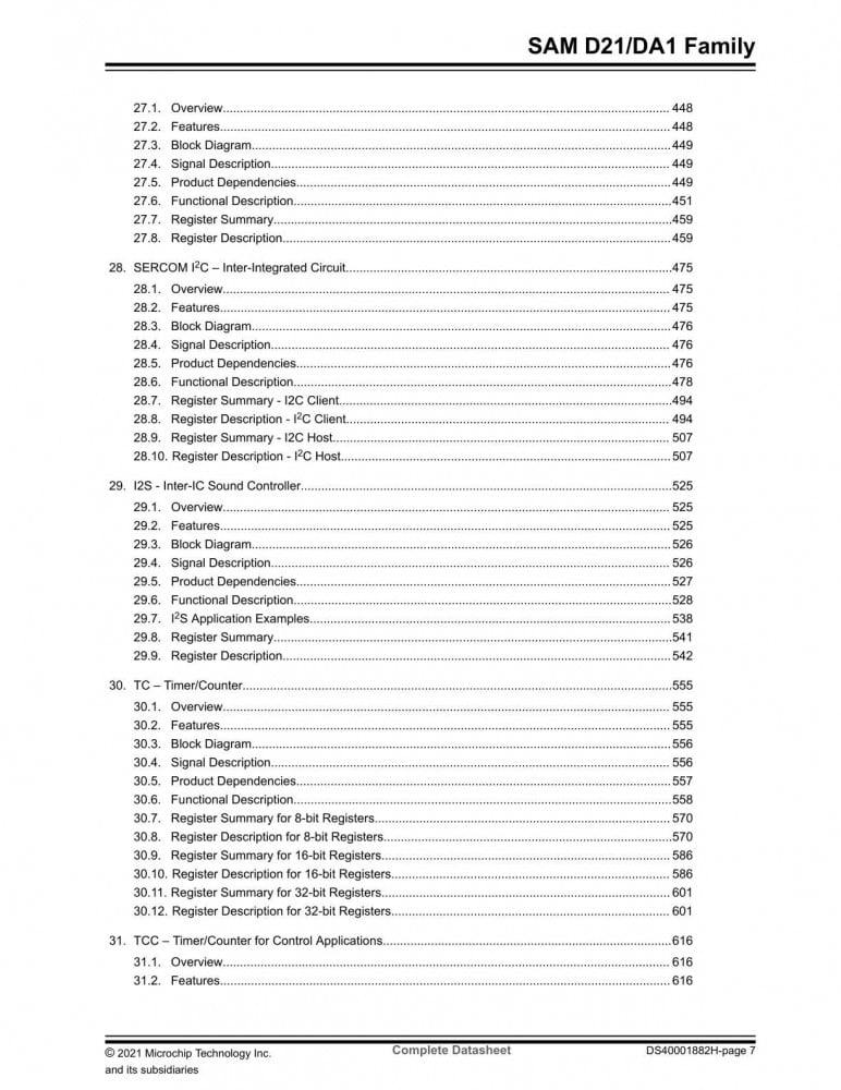ATSAMD21-XPRO documentation page 7
