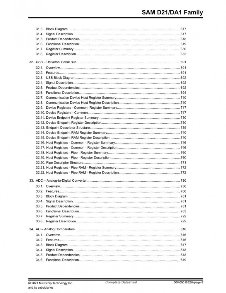 ATSAMD21-XPRO documentation page 8