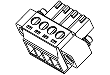 3.50mm Pitch Eurostyle Vertical Plug, with Retention Screws and Reverse Imprinting, Front Wire Entry, Black, 13 Circuits