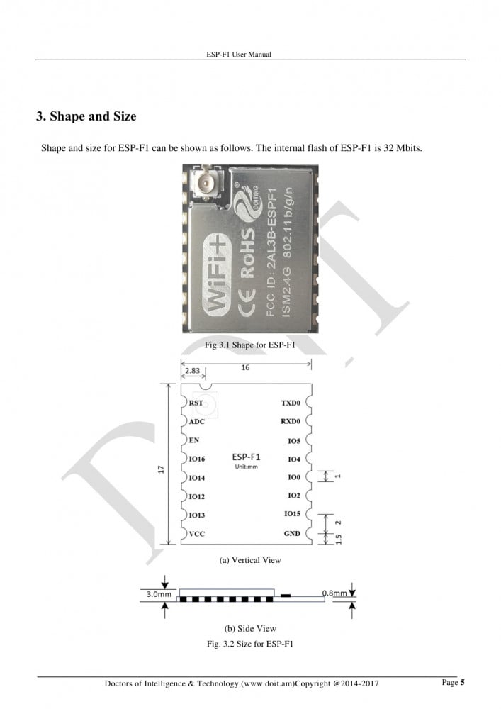 ESP-F1 datasheet page 8