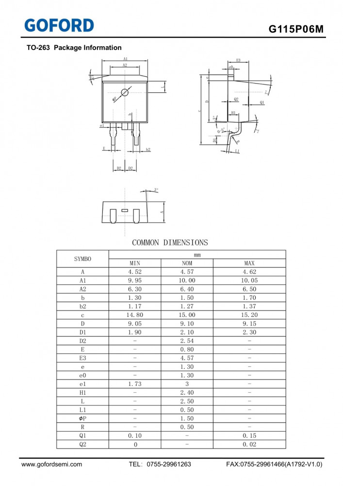 G115P06M datasheet page 6