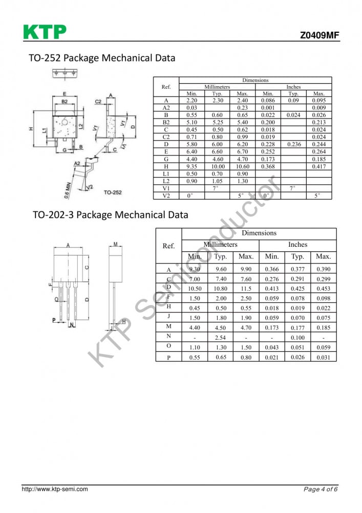 Z0409MF-KTP datasheet page 4