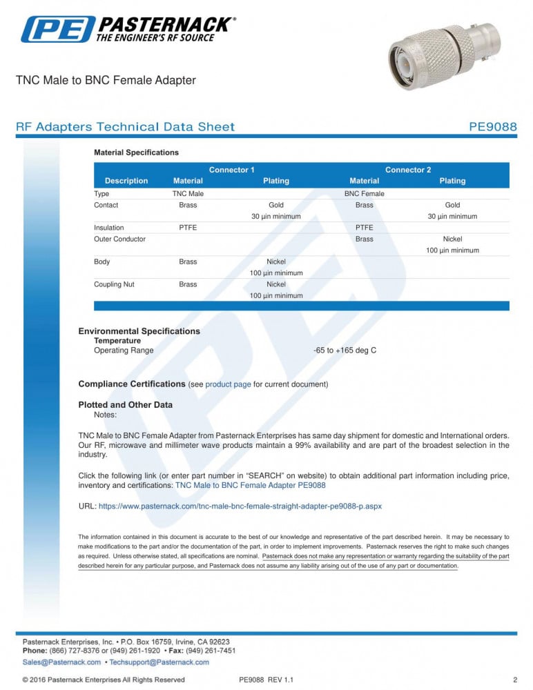 PE9088 technical document page 2