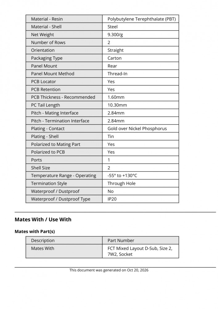 MOLEX 1731071117 technical drawing page 3