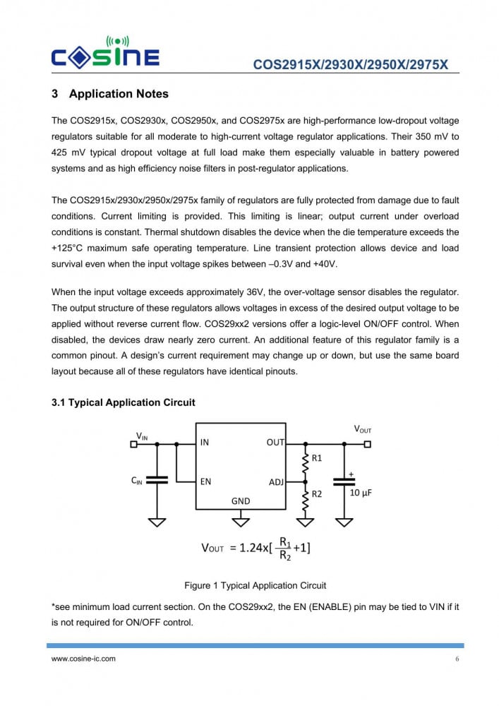COS29502WU datasheet page 6