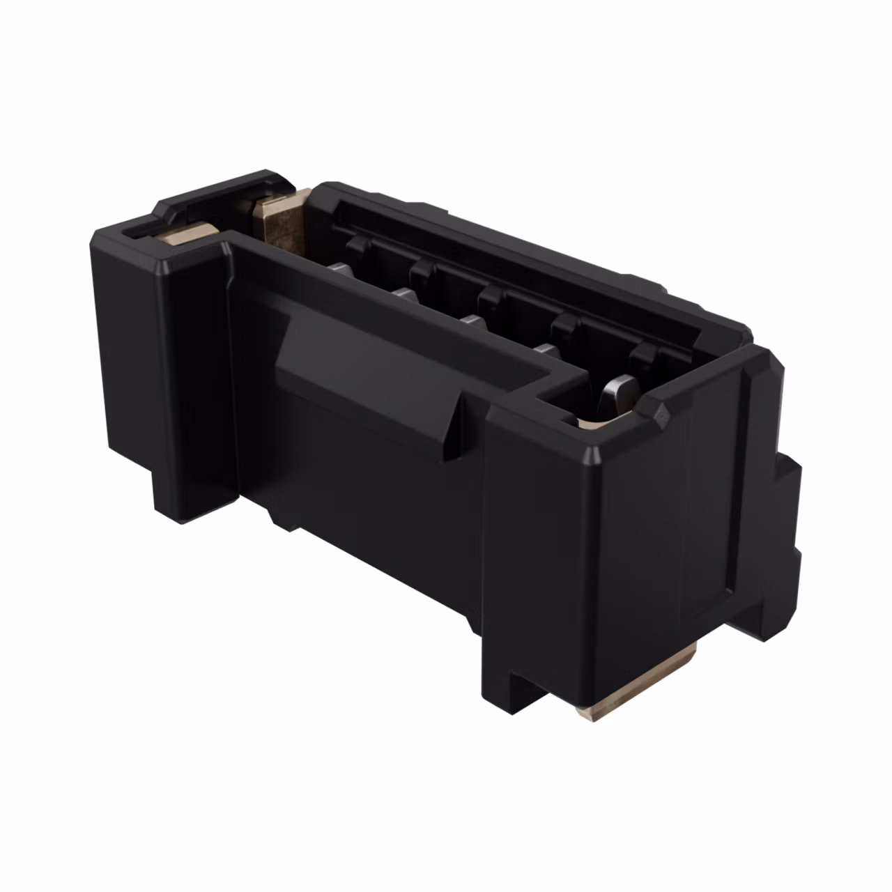 1.50mm Pitch, Micro-Lock Plus PCB Header, Single Row, Right Angle, Surface Mount, Tin-Bismuth Plating, Positive Lock, 5 Circuits, Black for sale