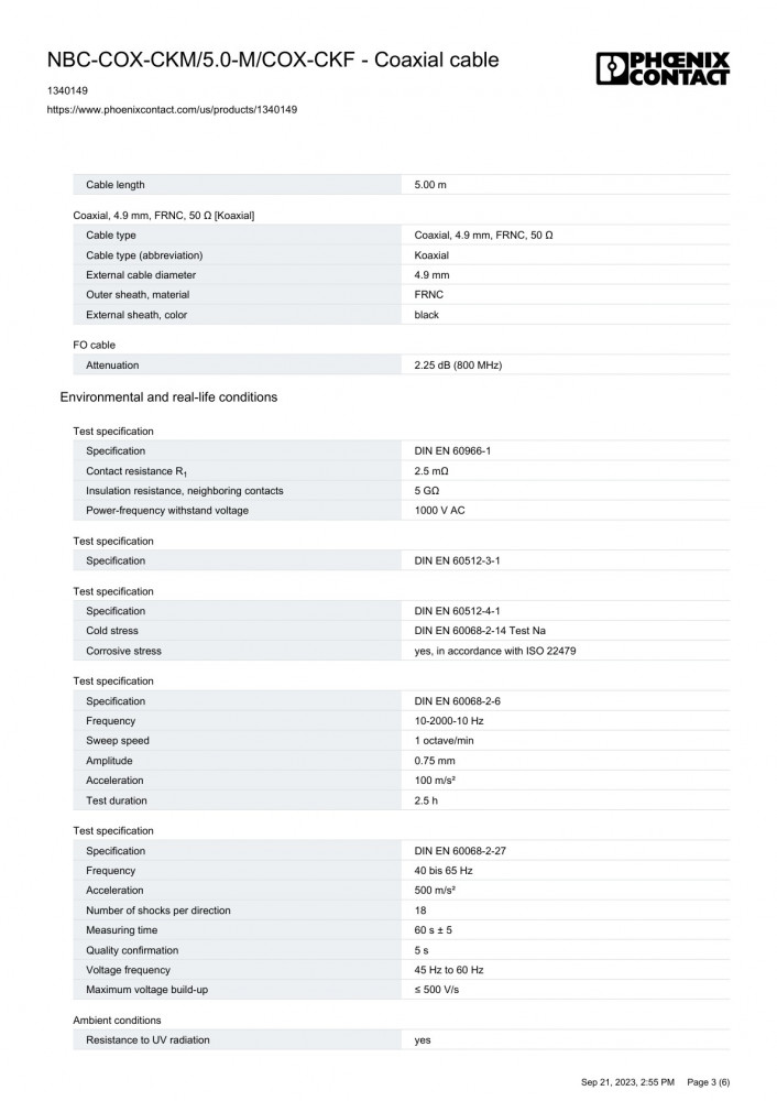 Phoenix Contact 1340149 technical document page 3