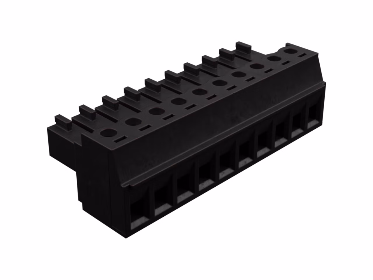 3.81mm Pitch Eurostyle Horizontal Plug, Gold (Au) Plated, Black, 10 Circuits for sale