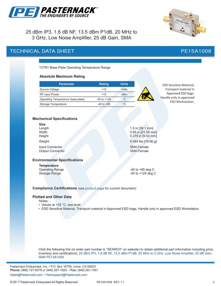 PE15A1008 datasheet page 2