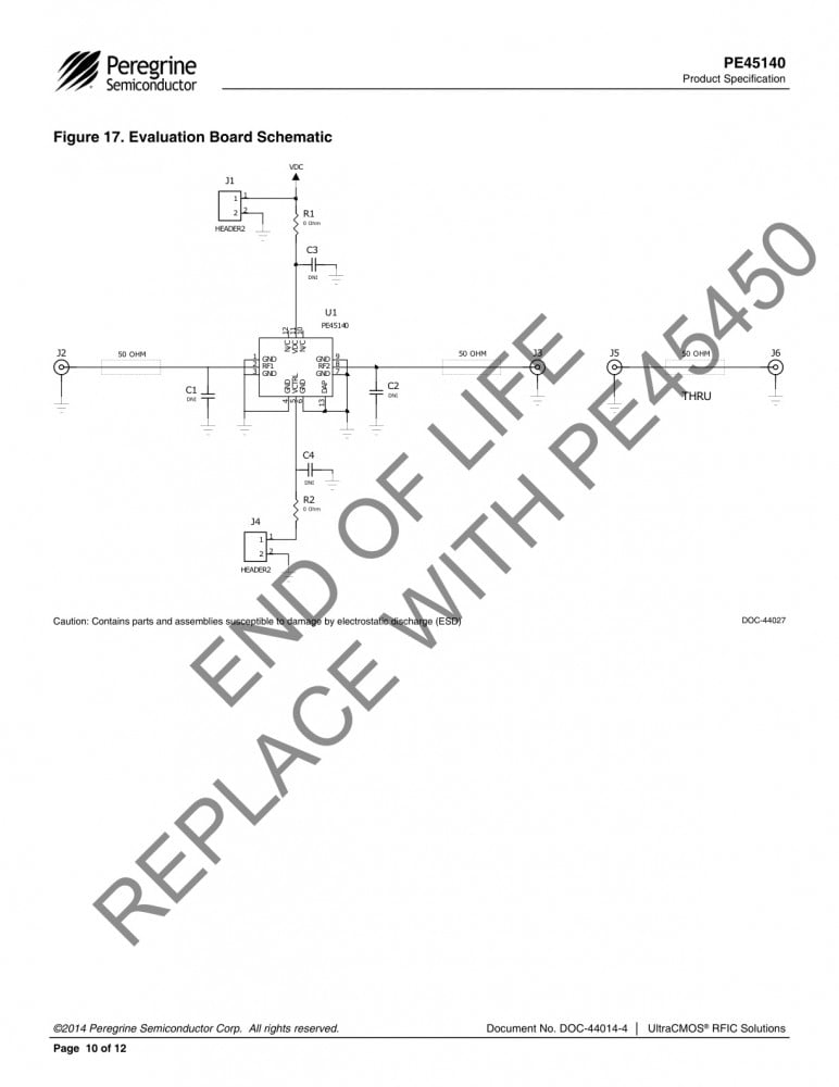 PE45140A-X datasheet page 10