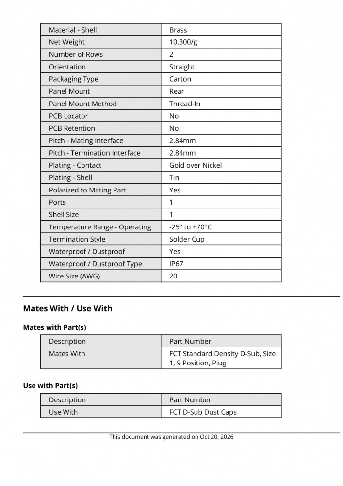 MOLEX 1731100005 technical drawing page 3
