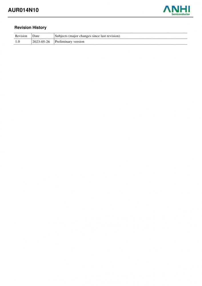 AUR014N10 datasheet page 10