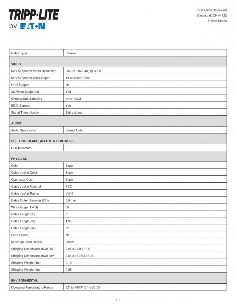 P571-006-MINI technical document page 2