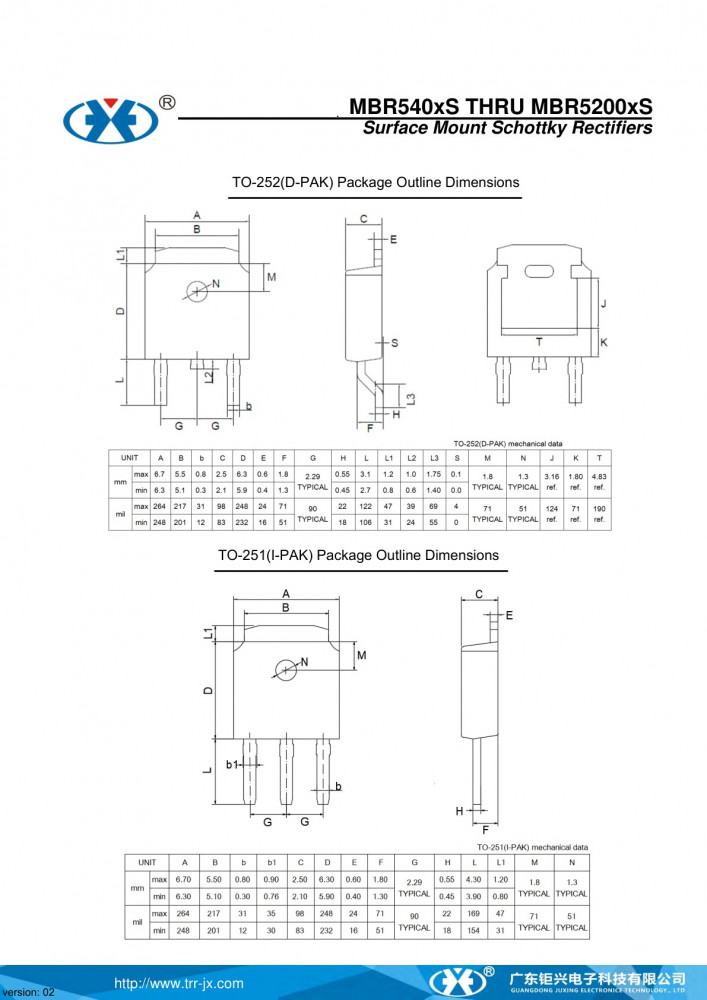 MBR5100DS datasheet page 3